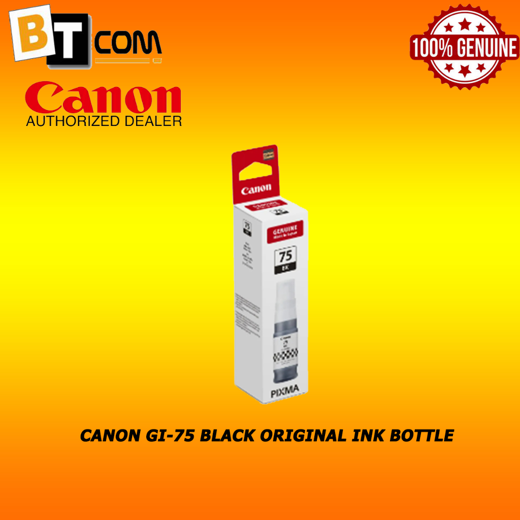 Canon GI-75 Original Ink Bottle GI-75BK, GI-75C, GI-75Y, GI-75M ...