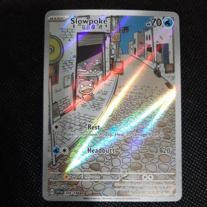 Pokemon Card TCG : Scarlet & Violet : Slowpoke 204/198 Illustration ...