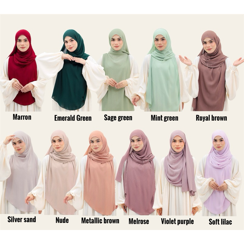 LAURA LUXE SHAWL SET PURDAH ( MATERIAL PREMIUM CHIFFON TEXTURED ...