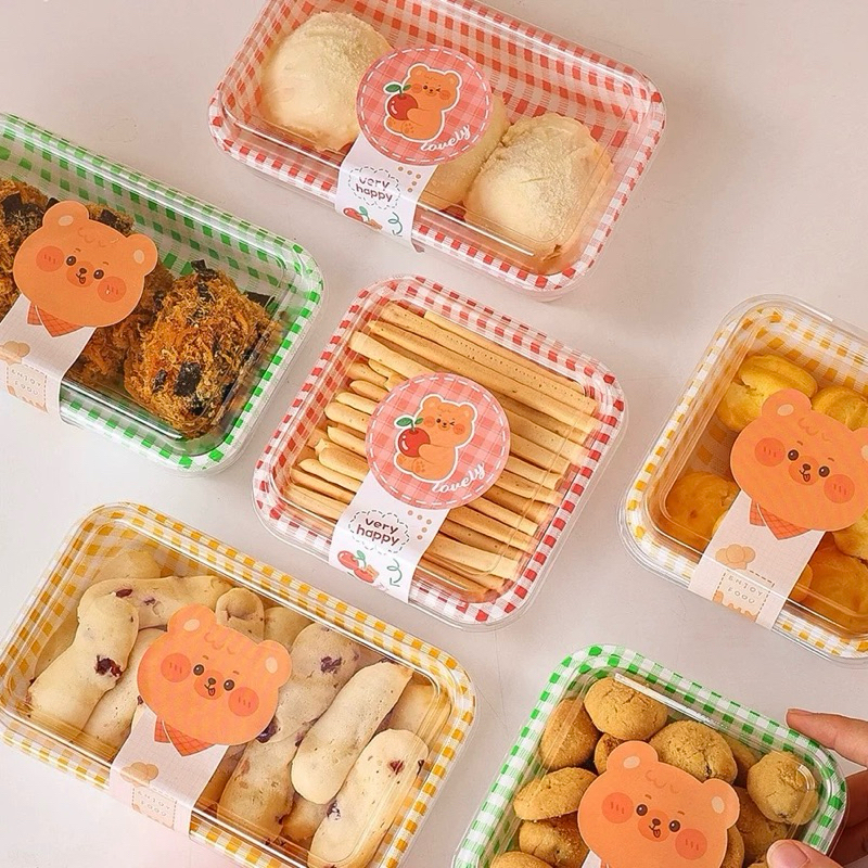 Square/ Rectangle Lattice Tiramisu Cake Box Food Packing Box Fruit Box ...