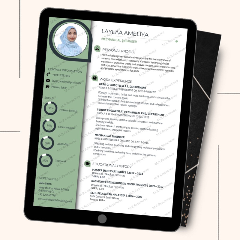 [M.R.Resumeee] 20 Resume Template Pelbagai Design dalam bentuk ...