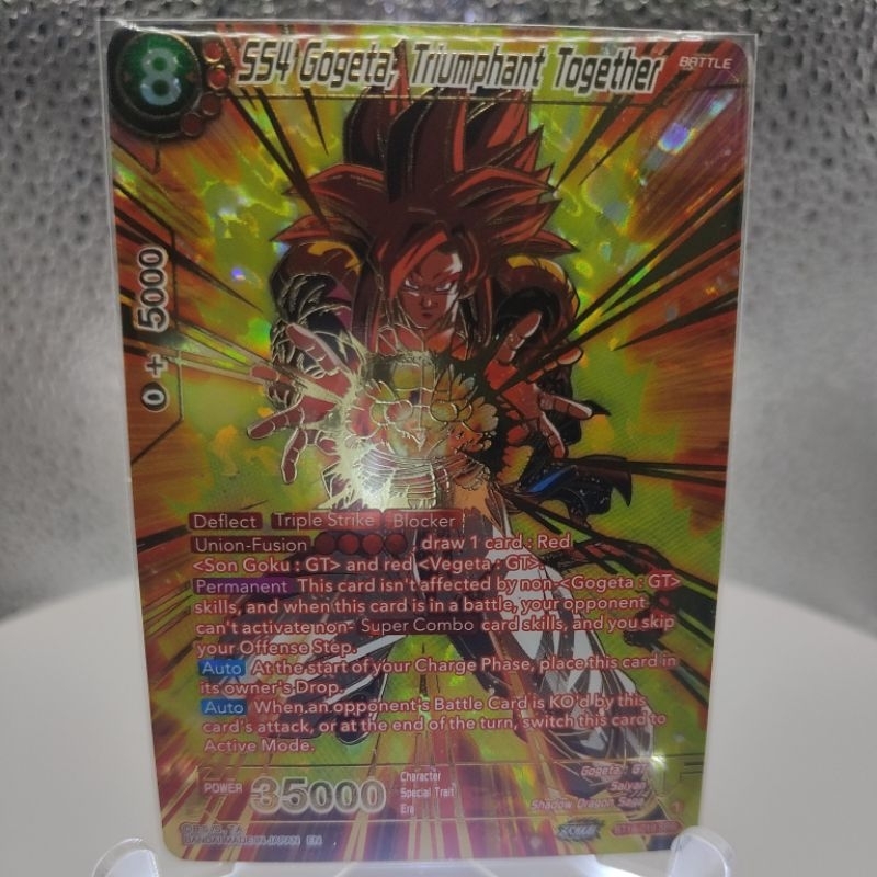 Dragon Ball Super TCG I BT18-019 SS4 Gogeta, Triumphant Together (SPR) | Shopee Malaysia
