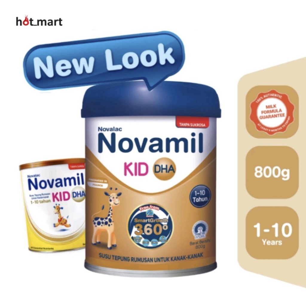 Novalac Novamil Kid DHA 800g Exp 02/26 (1-3yrs) New Packaging | Shopee Malaysia