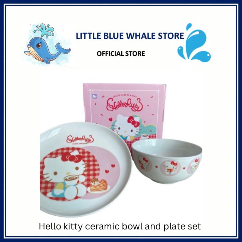 (OFFER) Hello Kitty Ceramic Bowl and Plate set (Gift Set) CNY set ...
