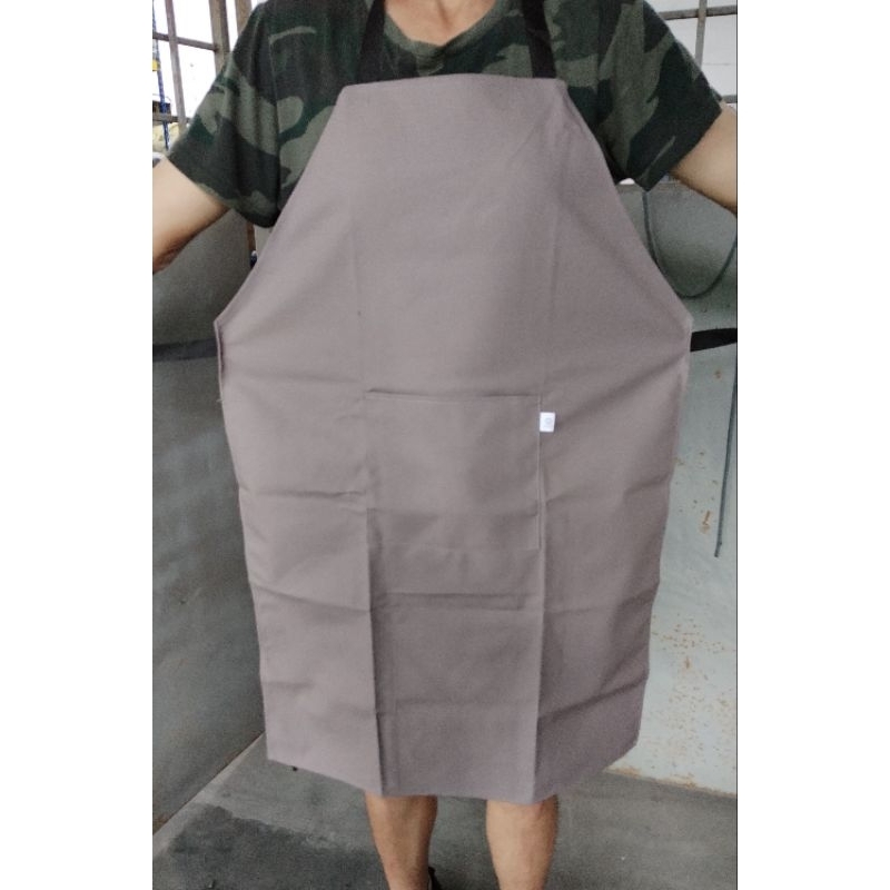 36" Cotton Canvas Apron With Pocket(100% buatan Malaysia) | Shopee Malaysia