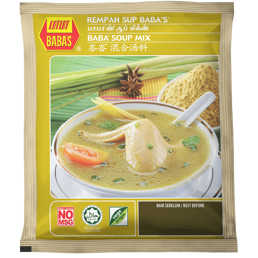 Serbuk SUP BABAs, SOUP Mix Powder by BABAs Malaysia, HALAL Certified ...