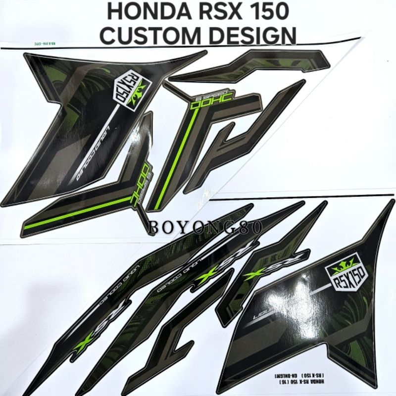 HONDA RSX 150 CUSTOM DESIGN ( 16 ) BODY STICKER | Shopee Malaysia