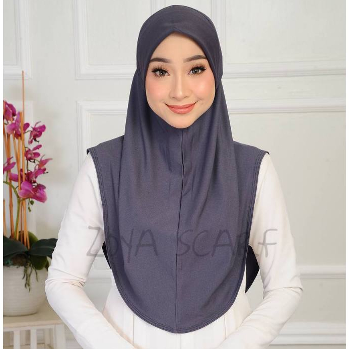 Tudung sarung Sarima Plain Scuba Awning Kain Mosscrepe | Shopee Malaysia