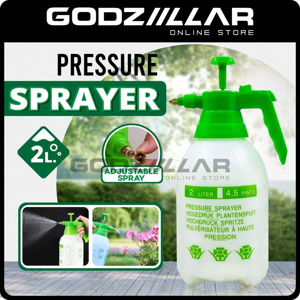 2L Garden Pump Multi Purpose Pressure Sprayer | Adjustable Sprayer ...
