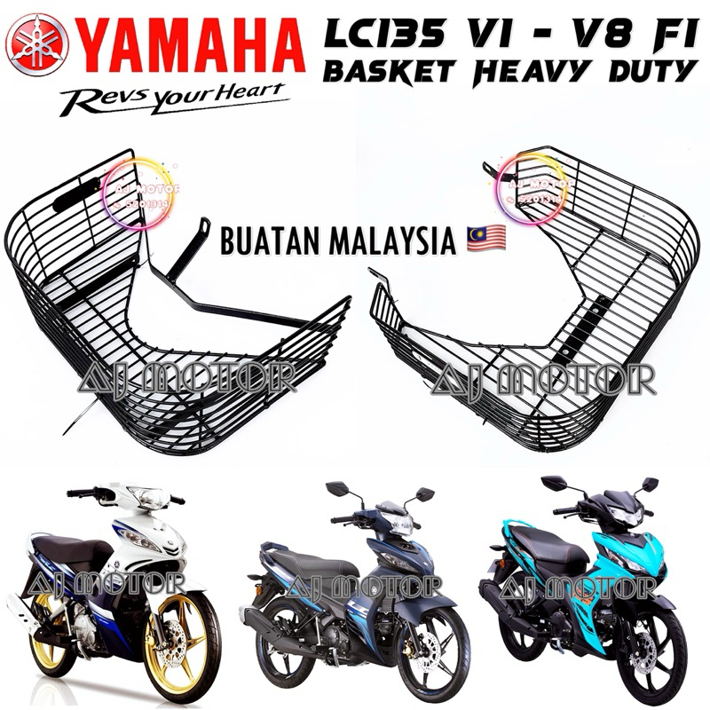 [ BASKET BESI HEAVY DUTY ] YAMAHA LC135 LC V1 - V9 FI LC V2 V3 V4 V5 V6 V7 V8 BAKUL RAGA HALF ...