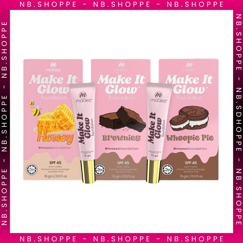 Maaez Glow Foundation | Shopee Malaysia