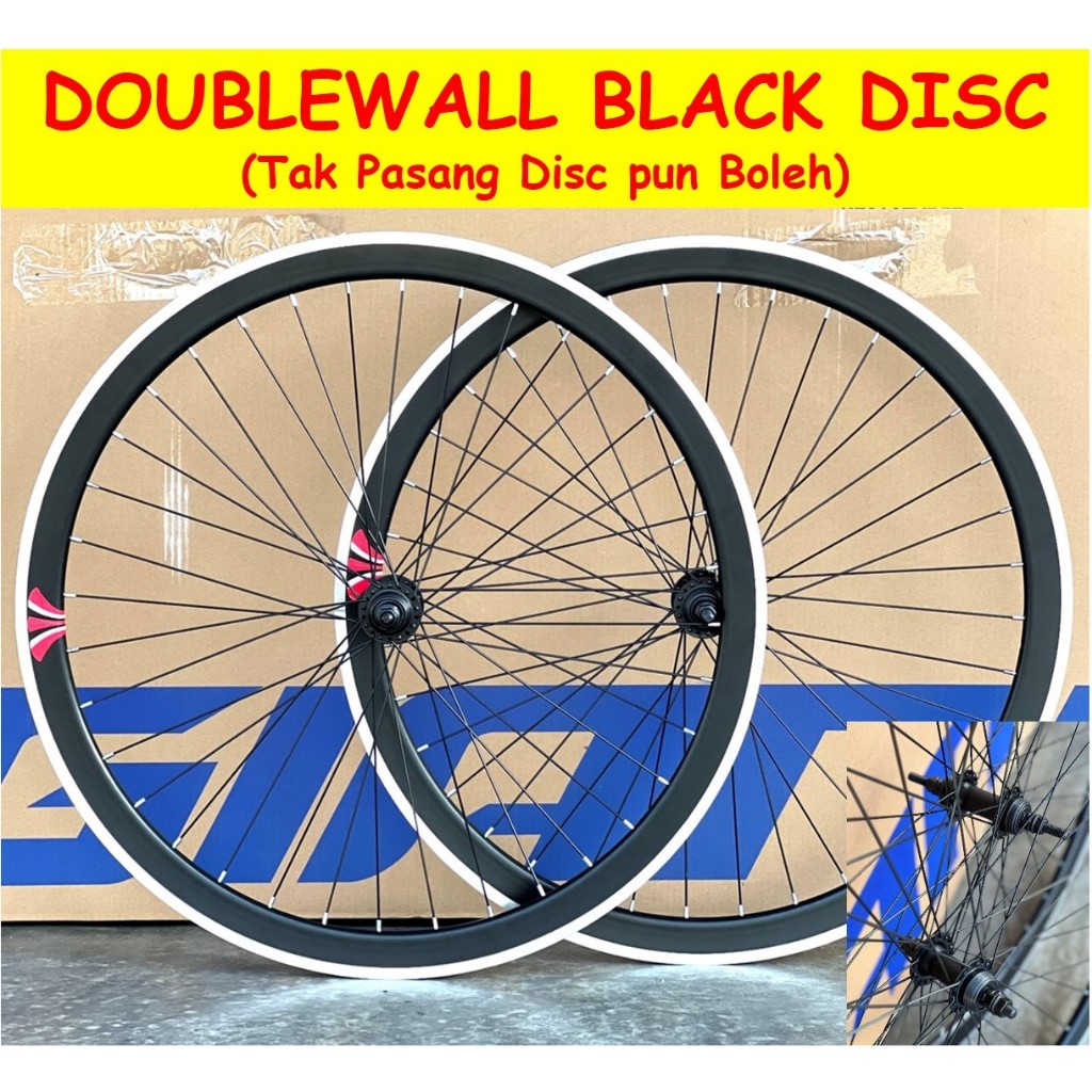 700 RIM FIXIE Bicycle Fixie Alloy Rim Set Wheelset 700C (sepasang ...