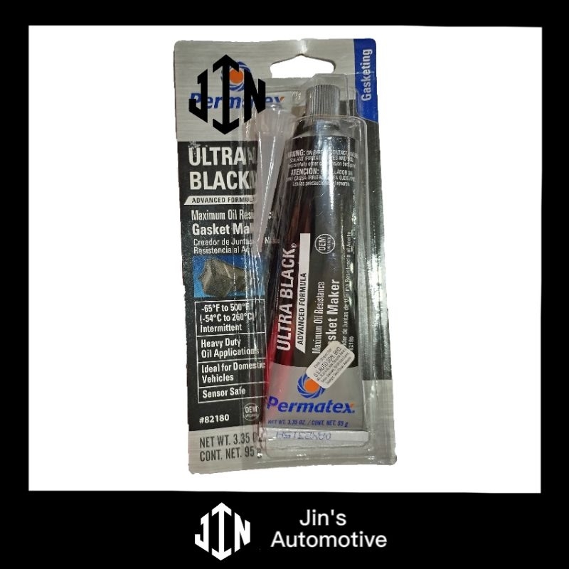 PERMATEX ULTRA BLACK® RTV SILICONE GASKET MAKER 3.35 OZ 100% ORIGINAL ...