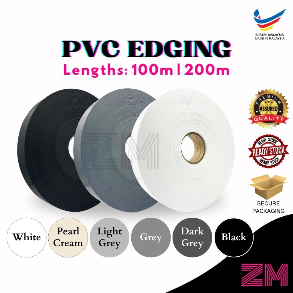 PVC Edging Banding Sisi Papan Kulit Papan Pagar Hijau Dawai (22mm/25mm ...