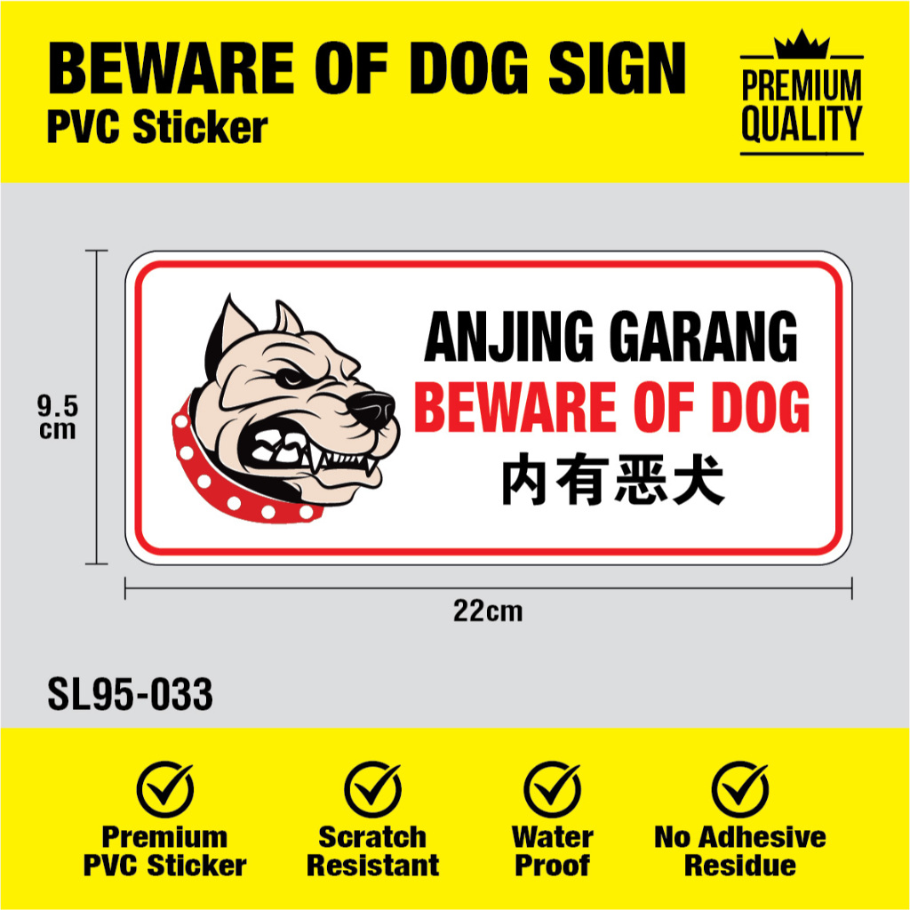 Beware Of Dog / Anjing Garang | Shopee Malaysia
