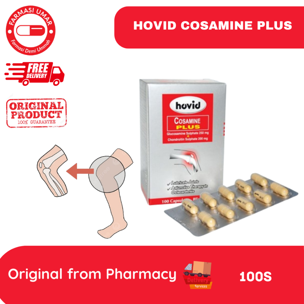 Hovid Cosamine Plus Glucosamine + Chondroitin (100's) | Shopee Malaysia