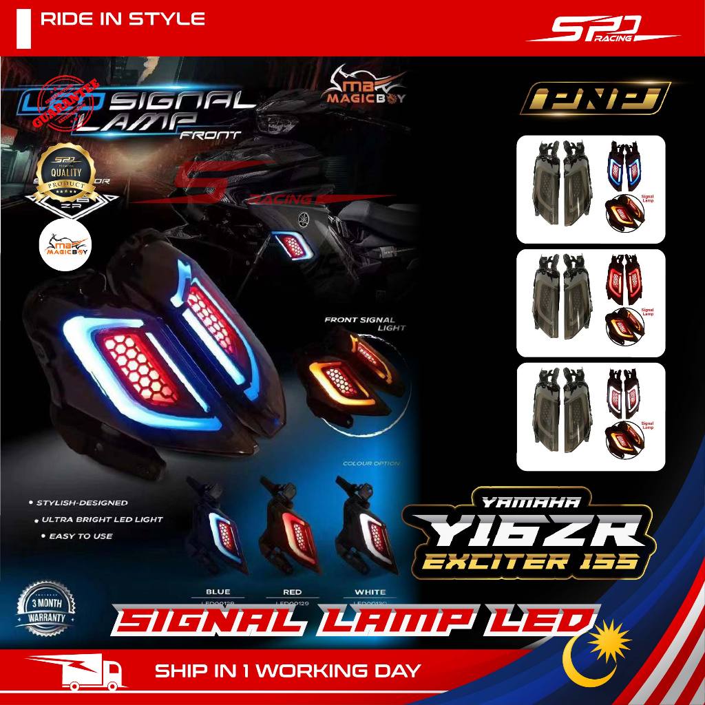 Signal Lamp LED I RED I BLUE I WHITE I Magic Boy for Y16 | Shopee Malaysia
