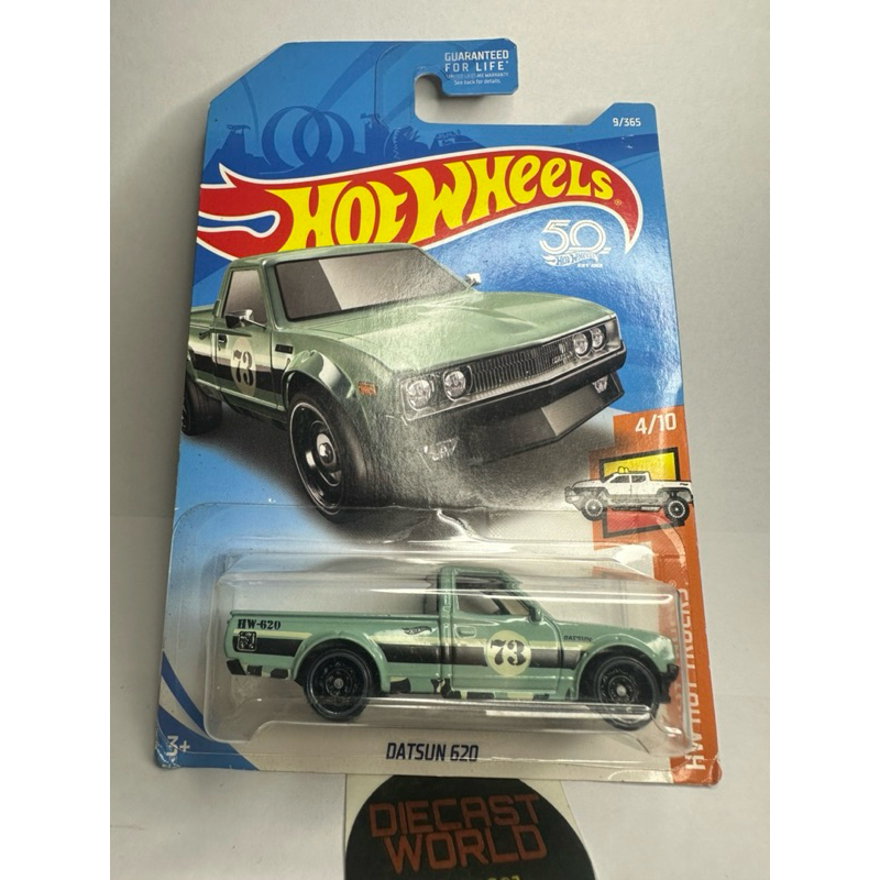 Hotwheels Datsun 620 Green (U.S Card) | Shopee Malaysia