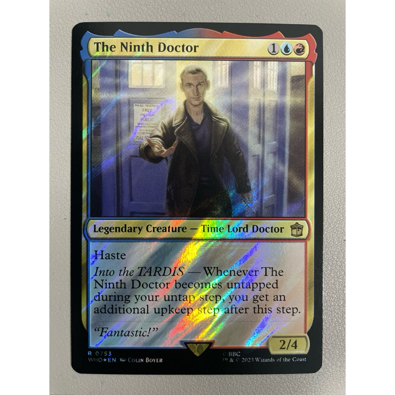 MTG:Doctor Who (WHO) R0753 - The Ninth Doctor (Surge Foil) | Shopee ...