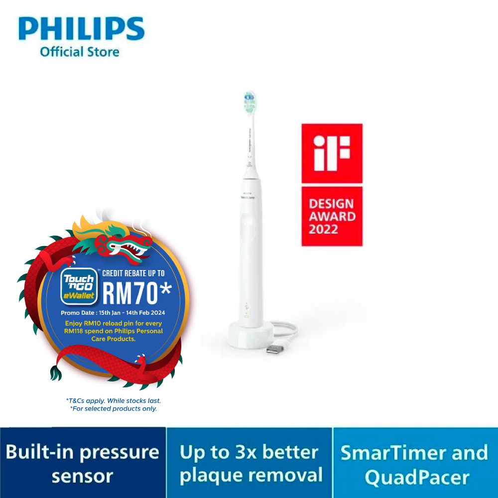 Philips Sonicare 3100 Series Sonic Electric Toothbrush HX3671/23 ...