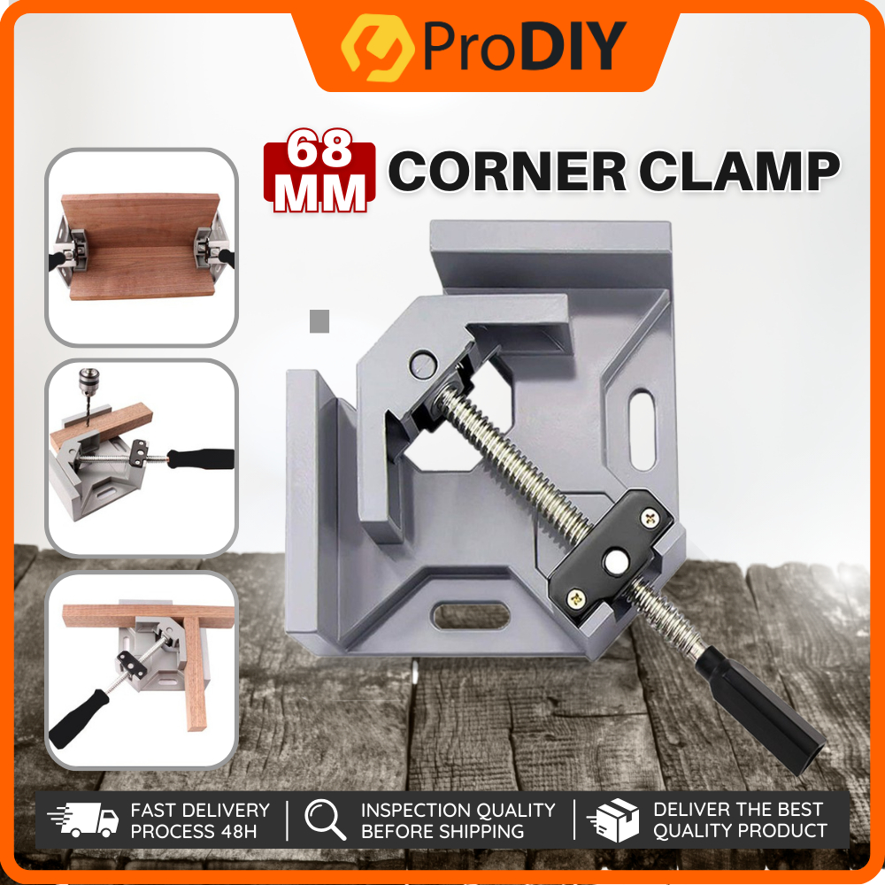 PRODIY 68MM 90 Degree Corner Clamp Single Bar Aluminium Woodworking ...