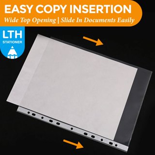 LTH Sheet Protector See Through A4 Size Clear Transparent Refillable PP ...