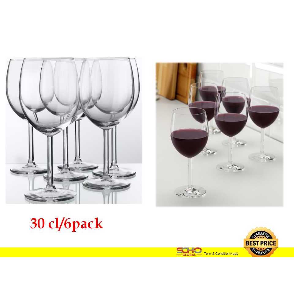 IKEA-SVALKA Wine glass, clear glass, 30 cl | Shopee Malaysia