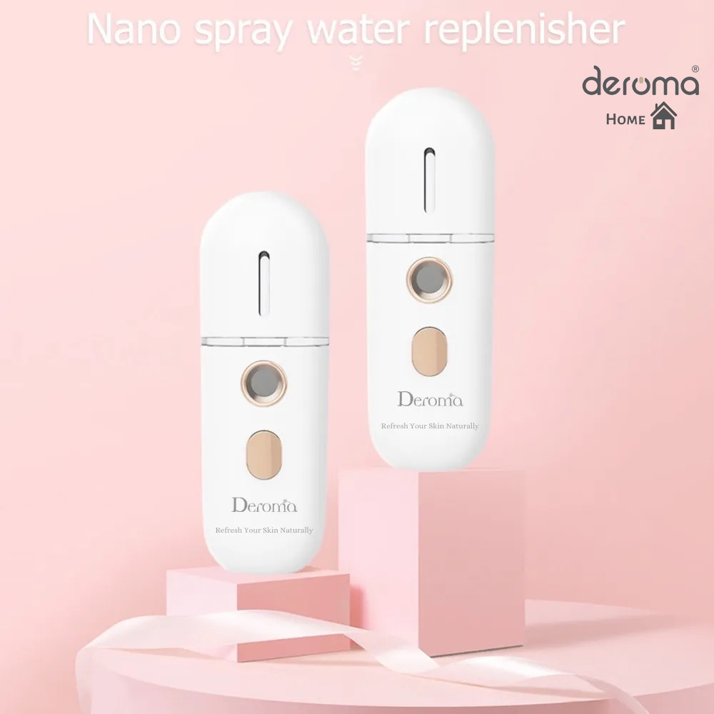 Deroma Rose 300 Nano Mist Disinfection Face Spray - Facial Steamer Mini ...