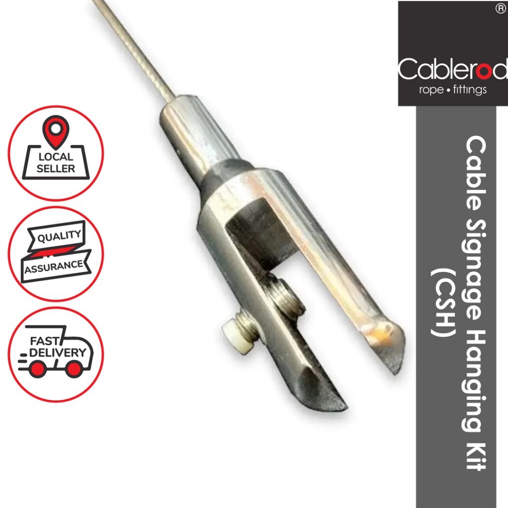 Cable Rod Signage Hanging Kit/Wire Sign Fixing | Shopee Malaysia