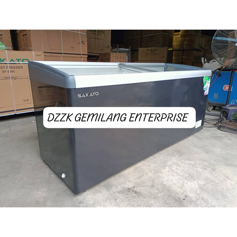 New 2025 - Glass Door Freezer 700L SAKATO SSG-700 with LED LIGHT ...