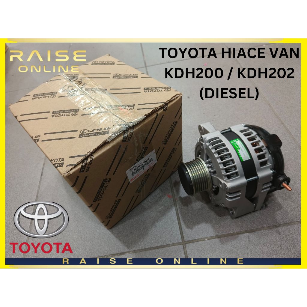 ( 100% ORIGINAL ) TOYOTA HIACE VAN KDH200 / KDH202 DIESEL ALTERNATOR ...