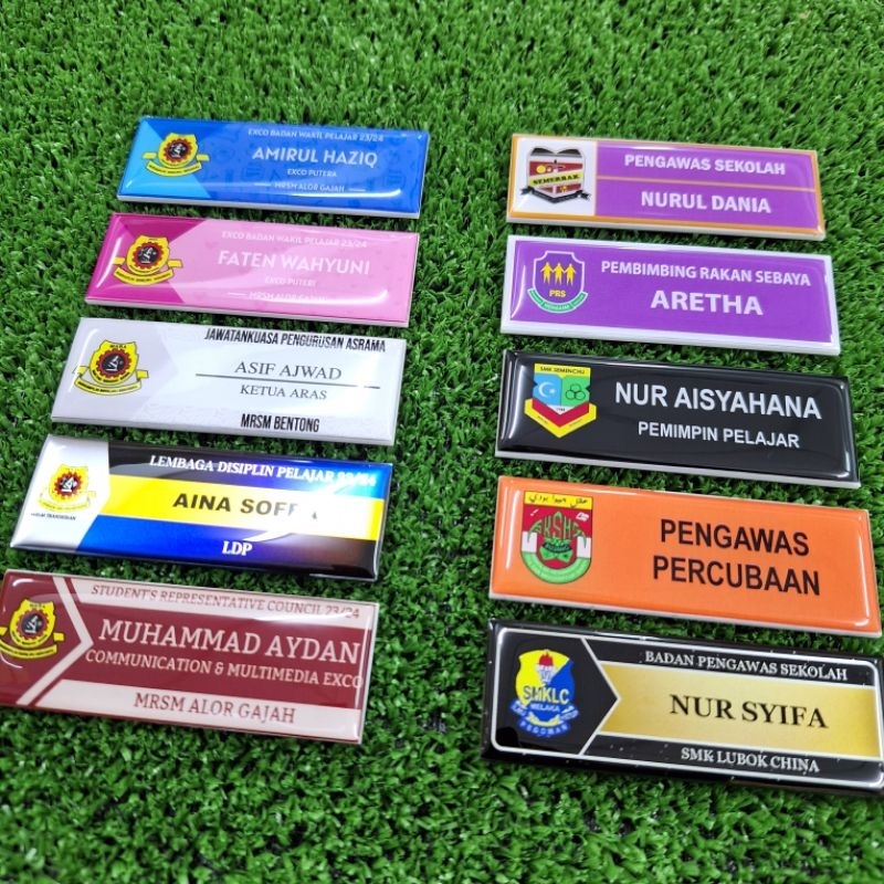 NAME TAG PRS/PENGAWAS/PSS/KETUA KELAS | Shopee Malaysia