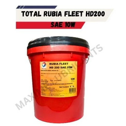 Total Energies Rubia Fleet HD 200 SAE 10W Engine Oil (18L) | Shopee ...