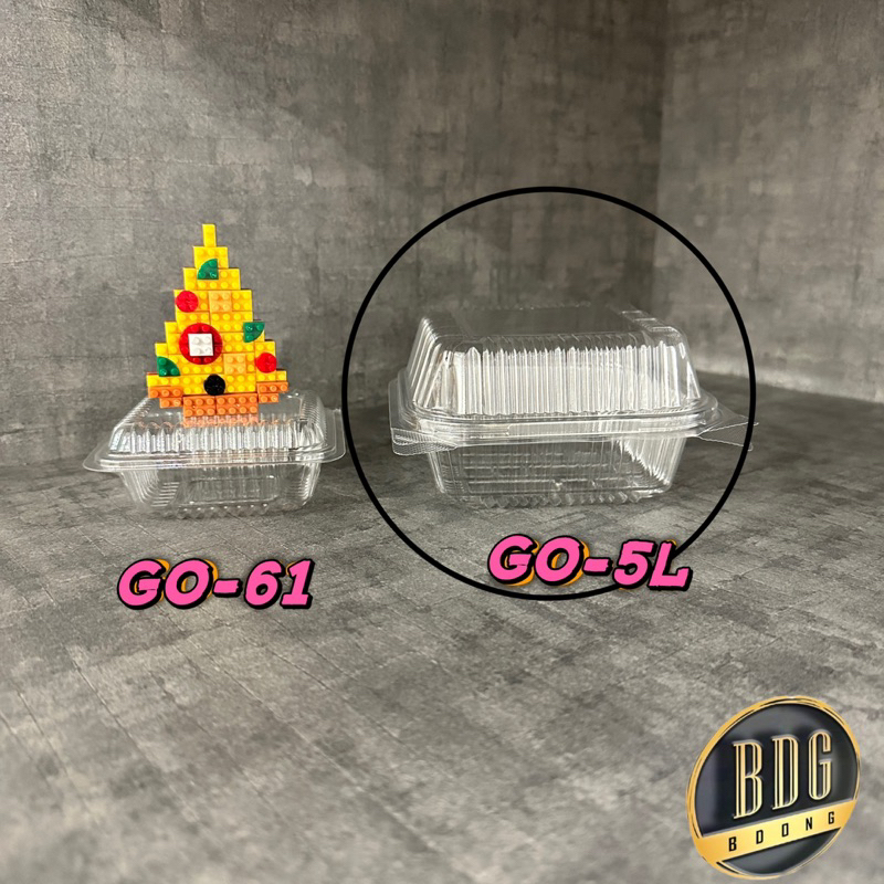 BDG OPS GO-5L Burger box tray with Lock ( 50pcs+-)/Bakery Disposable ...