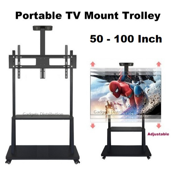 50 to 100 Inch TL1800 TL 1800 1800S Portable Large TV Trolley Bracket ...