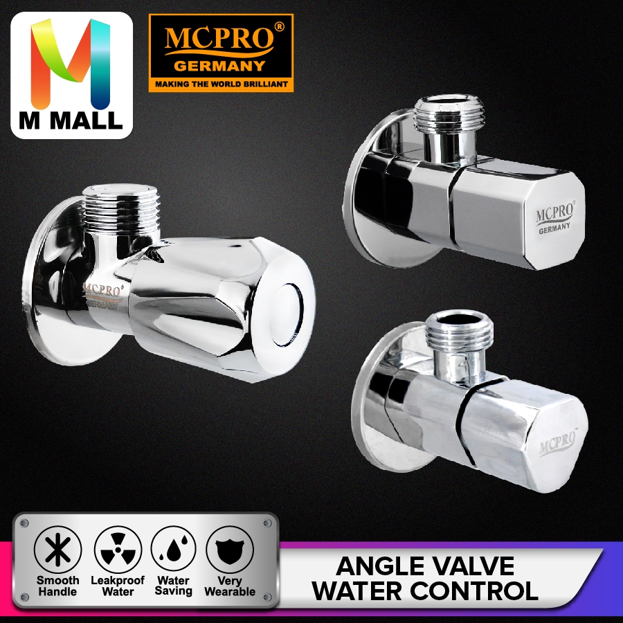 MCPRO Bathroom Sink Faucet Wall Mounted ANGLE VALVE WATER CONTROL - AC01 / AC02 / AC03 | Shopee ...