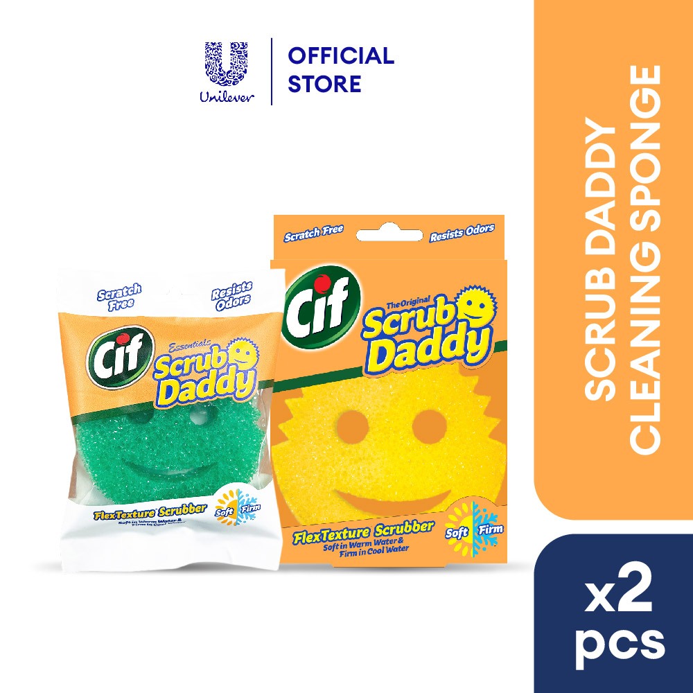 [Value Pack] Cif Scrub Daddy Essentials + Daddy Scrubber - Household ...