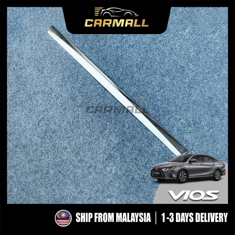 Toyota Vios (4th Gen) Rear Chrome Bar Rear Trunk Molding Trim Protector ...