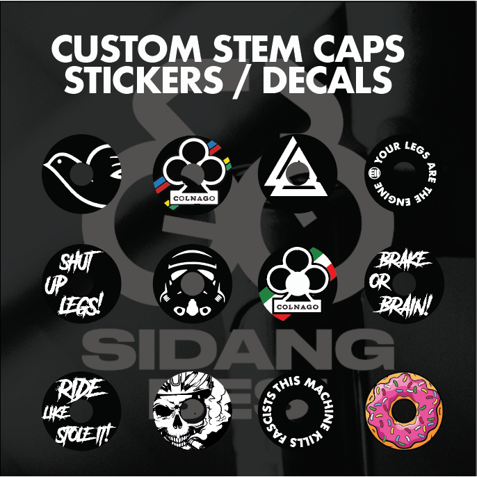 Stem Cap Sticker Decals for Fixed Gear Roadbike MTB | Shopee Malaysia