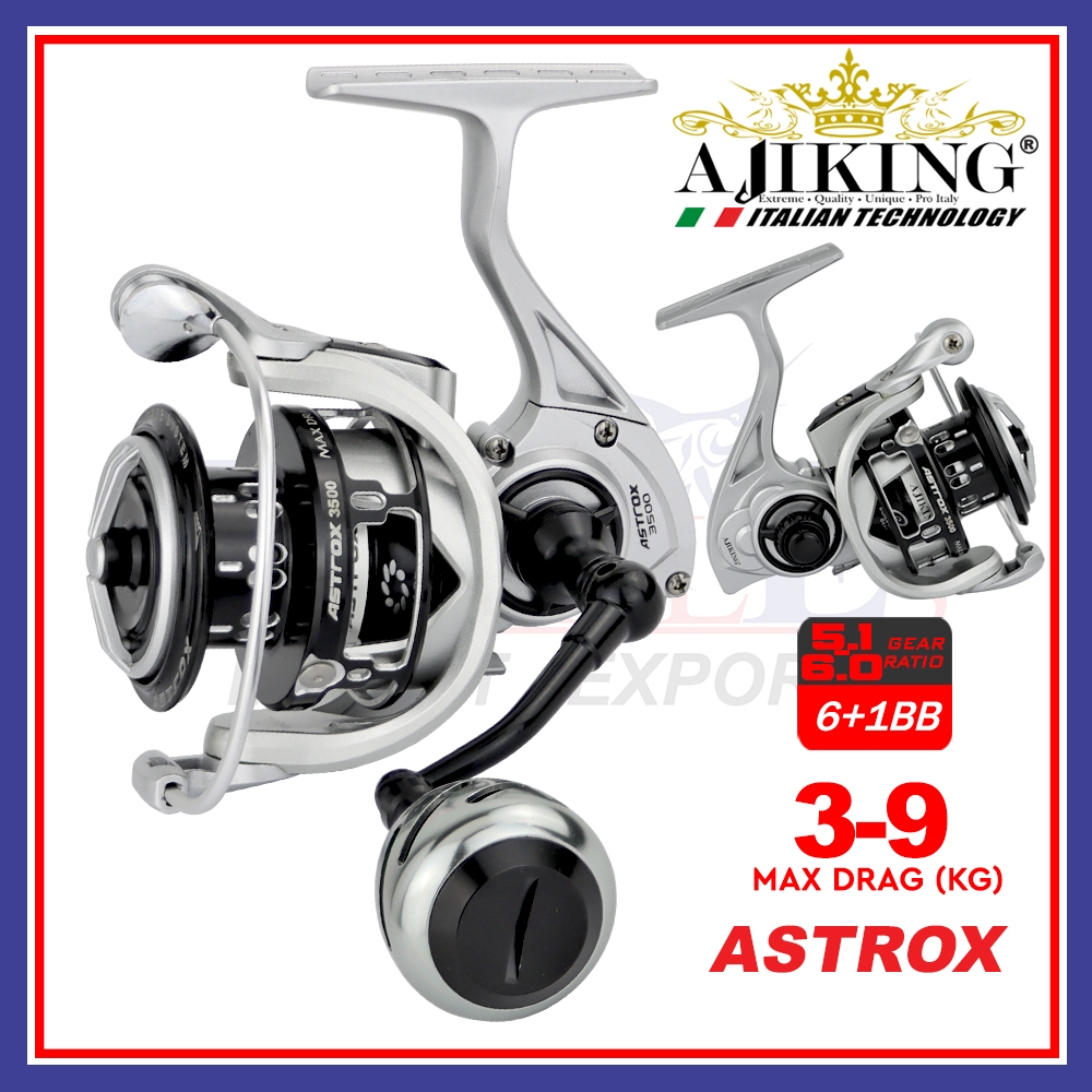Ajiking Astrox Mesin Pancing Spinning | Pemegang Skru In | TCE Tackles Spinning Fishing Reel ...