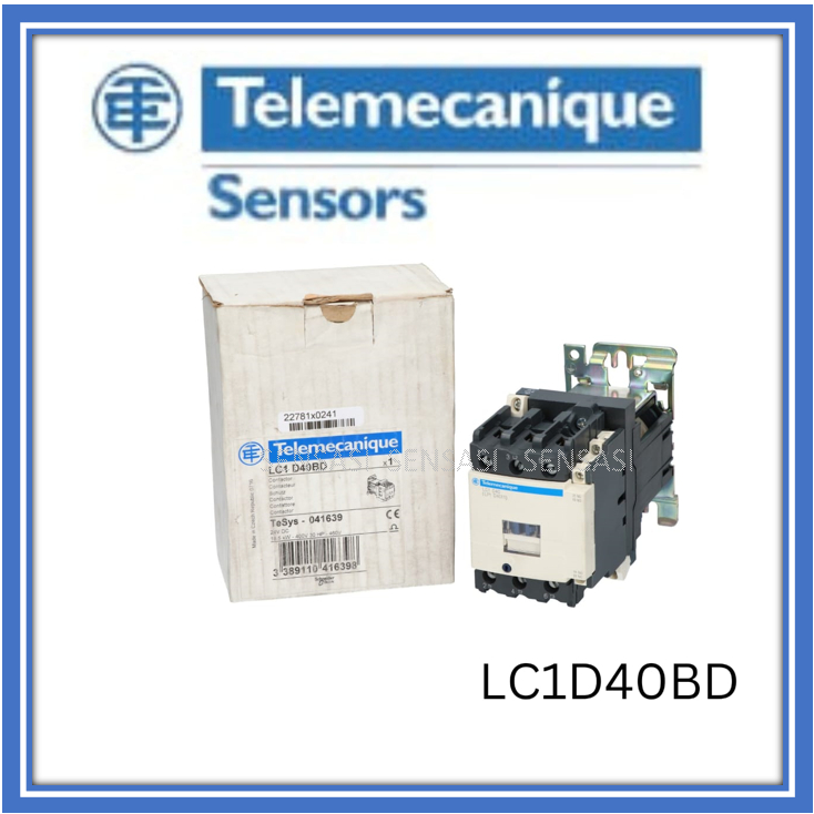 TELEMECANIQUE #LC1D40BD Contactor, Non-Reversing, 600VAC, 40A, 3-Pole ...