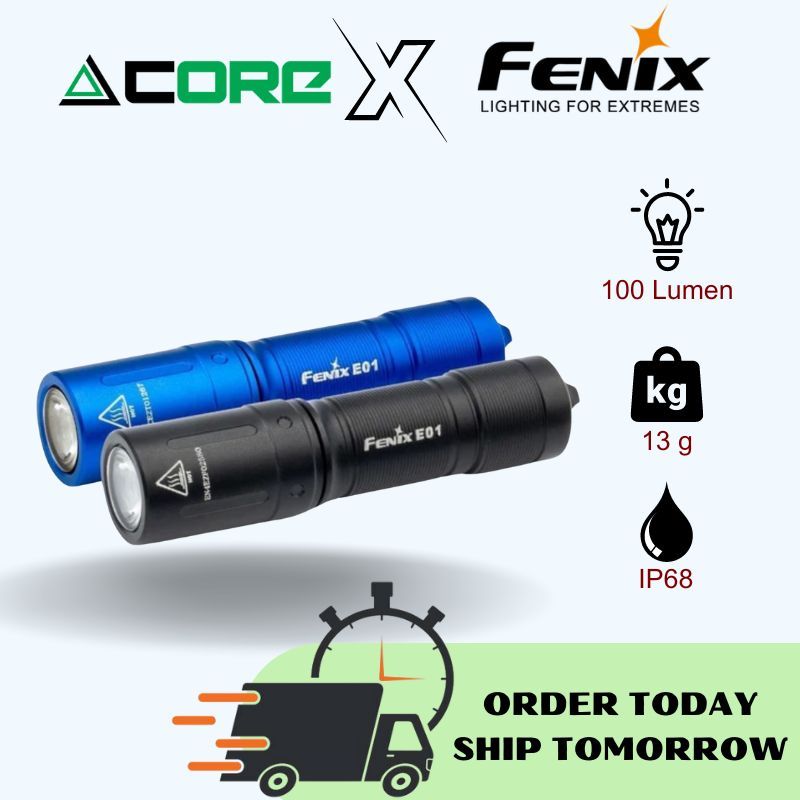 🔥100% ORIGINAL🔥 Fenix E01 100 Lumen V2.0 AAA Flashlight | Shopee Malaysia