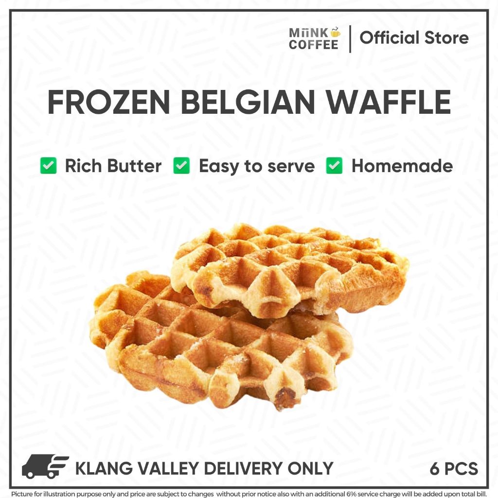 Frozen Belgian Waffle 6 PCS | Shopee Malaysia