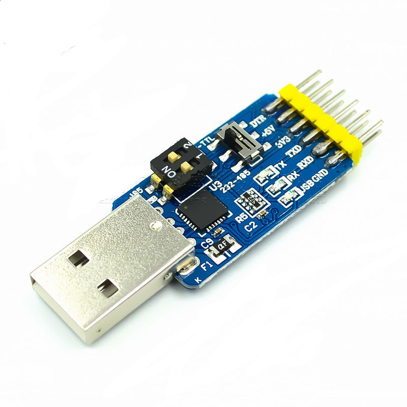 USB CP2102 to TTL RS232 USB TTL to RS485 Mutual Convert 6 in 1 Convert Module Board 3.3V/5V ...