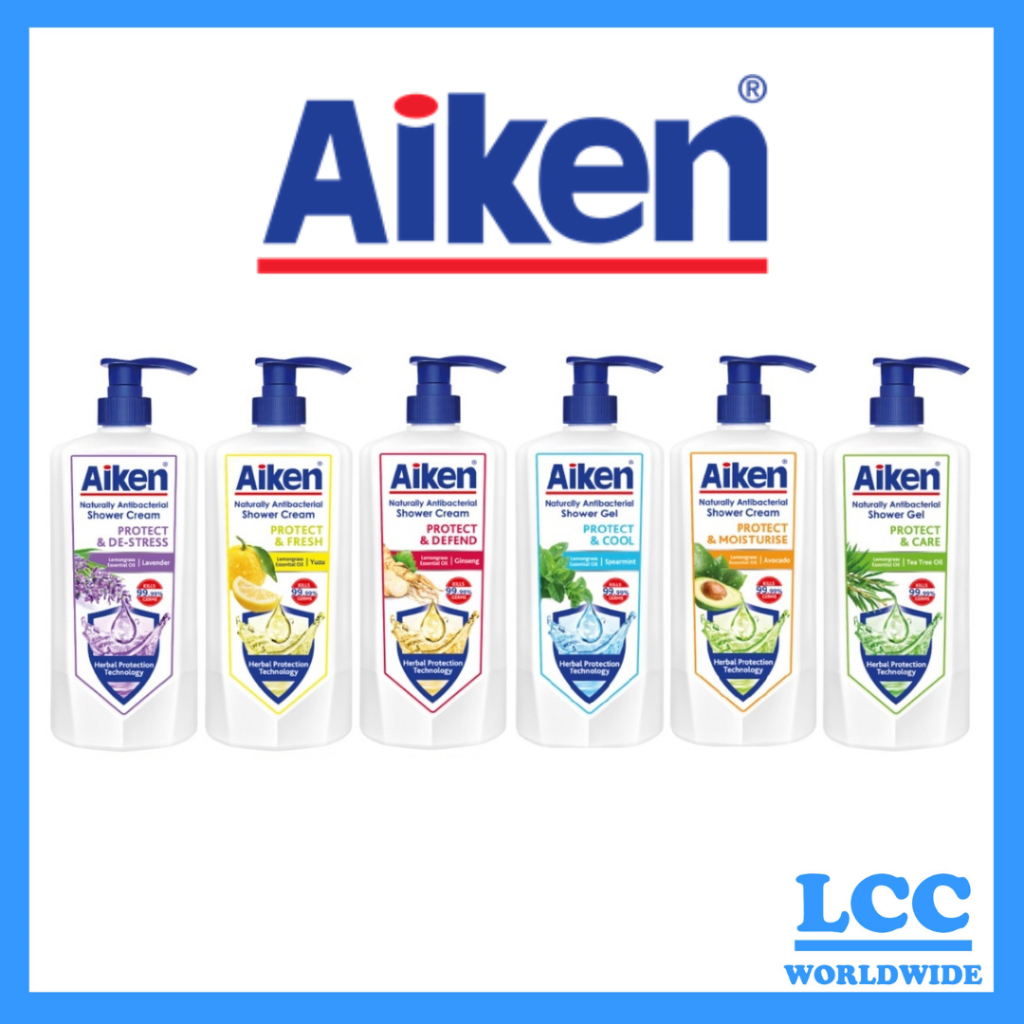 AIKEN Naturally Antibacterial Shower Crème 950g | Shopee Malaysia