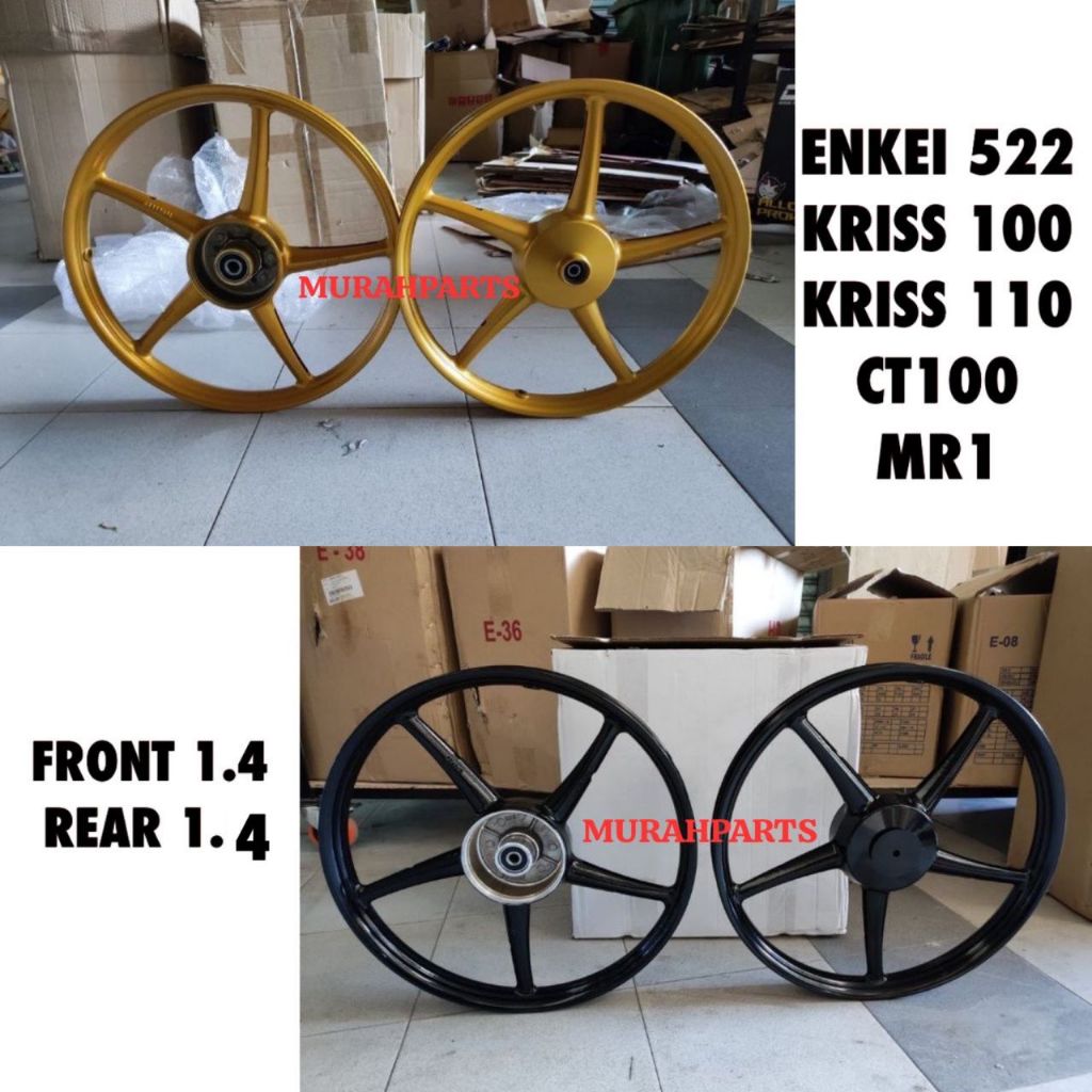 522 SPORT RIM KRISS KRISS100 KRISS110 CT100 MR1 SIZE 1.4/1.4 SIAP FREE ...
