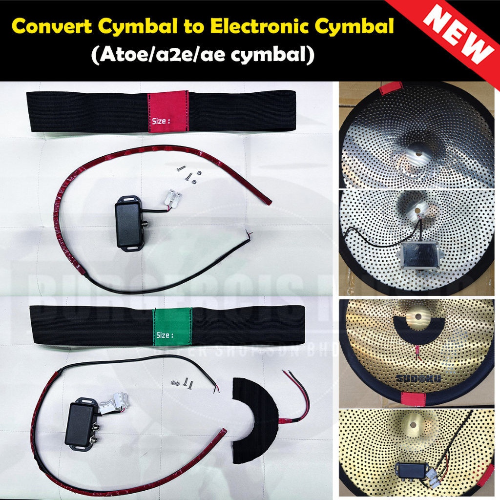 convert cymbal to electronic cymbal (Atoe/a2e/ae cymbal) | Shopee Malaysia