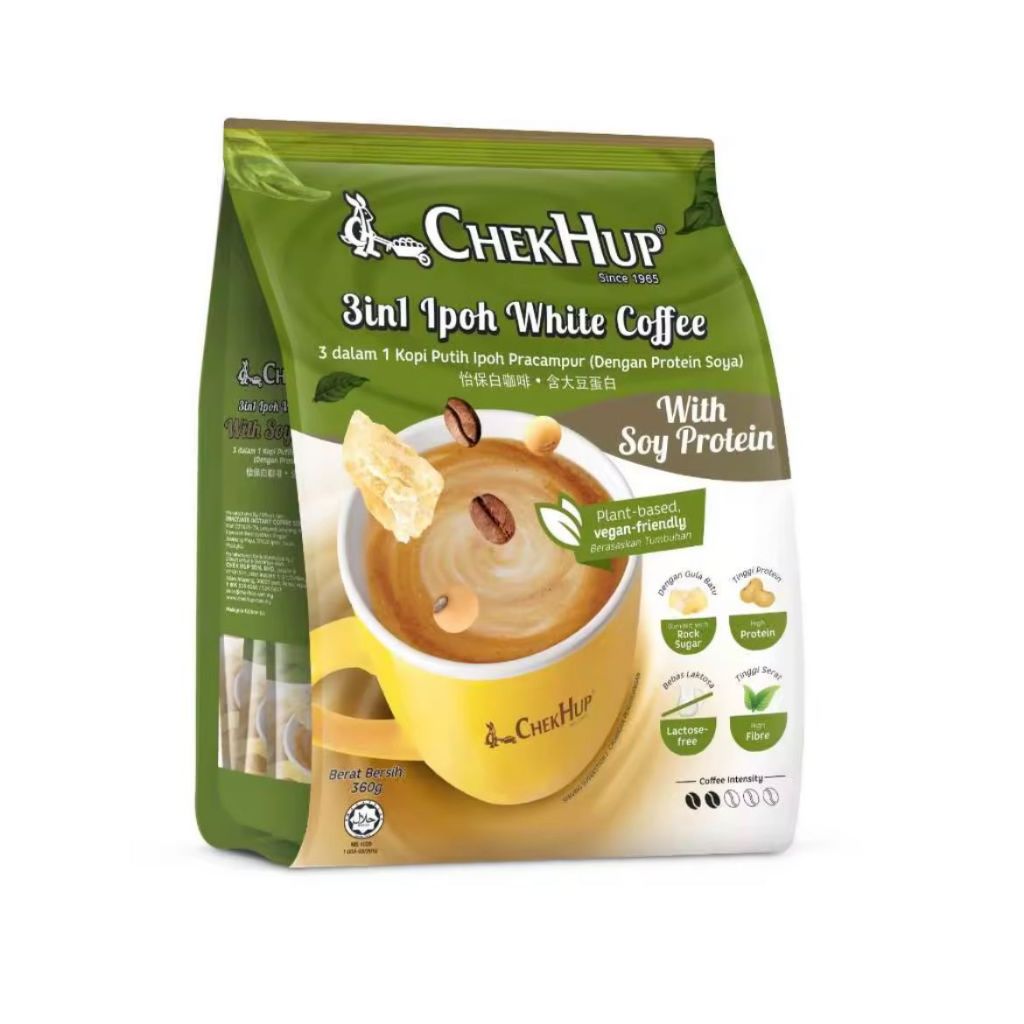 Chek Hup 3in1 Ipoh White Coffee - With Soy Protein 360g | Shopee Malaysia