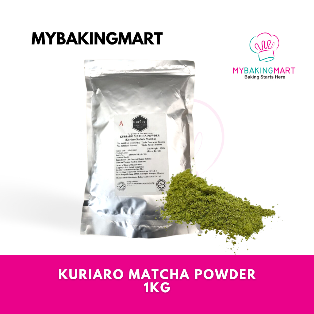 Mybakingmart Kuriaro Matcha Powder 1kg - Premium Baking Japanese Halal ...