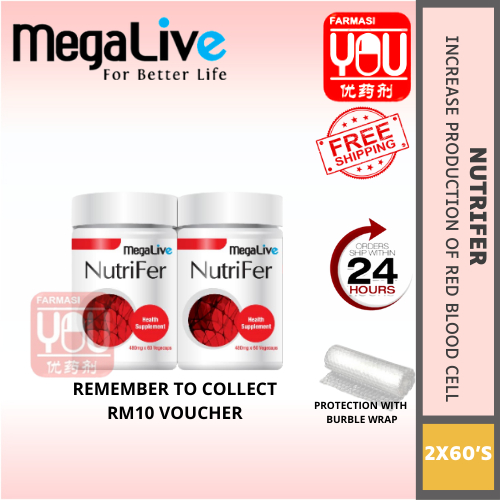 [YOUPHARMACY] MEGALIVE NUTRIFER (2X60'S) | Shopee Malaysia